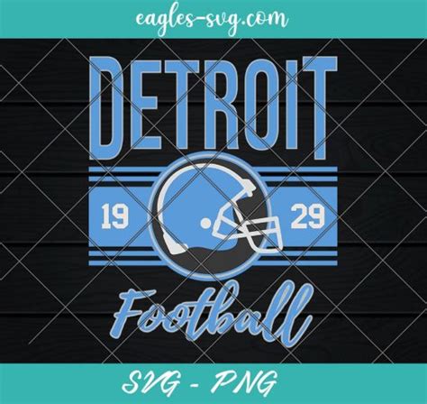 Detroit Football Retro Svg Vintage Detroit Svg Cute Detroit Football