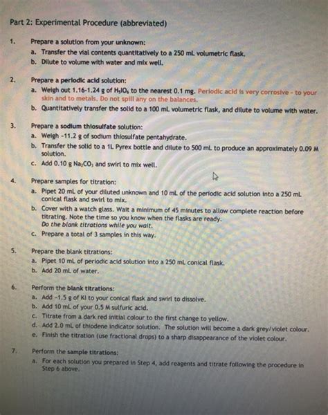 Solved Part Background And Reactions The Titrations Chegg
