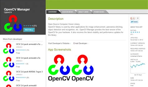Developing Opencv Computer Vision Apps For The Android Platform