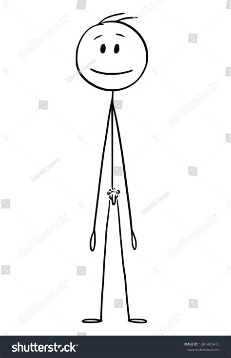 Cartoon Stick Figure Drawing Conceptual Illustration Stock Vector