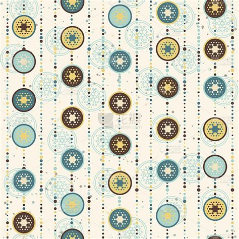 抽象的无缝图案，圆和点素材 花瓣网