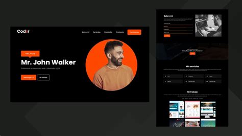 Crea tu PORTAFOLIO WEB con HTML CSS JS Guía paso a paso YouTube