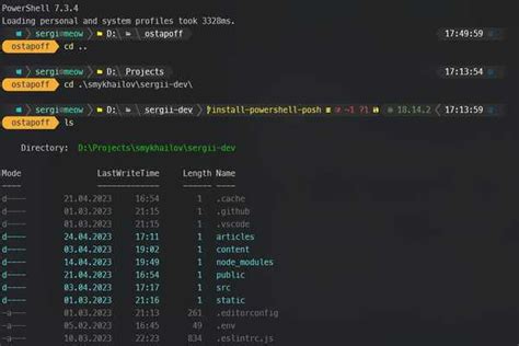 Install PowerShell Core And Oh My Posh