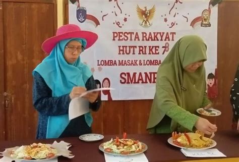 Terus Melaju Untuk Indonesia Maju HUT Ke 78 RI SMA Negeri 1 Patean