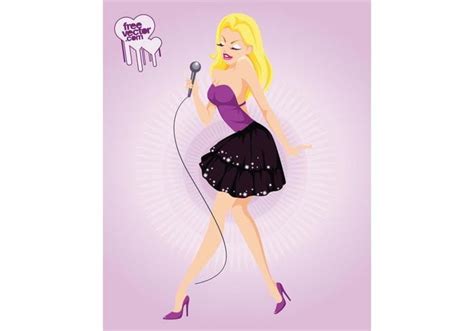 Sexy Vector Singer Ai UIDownload