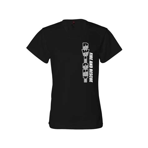 Womens B Core T Shirt With Dwight Fire Logo