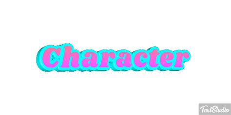 Character Word Animated  Logo Designs