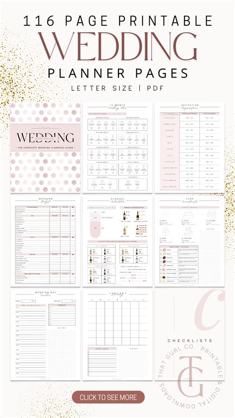Printable Wedding Planner Pages Artofit