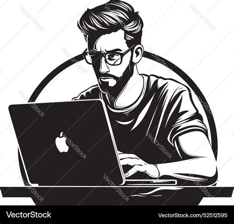 Data Wizard Of Information Realms Cyber Royalty Free Vector