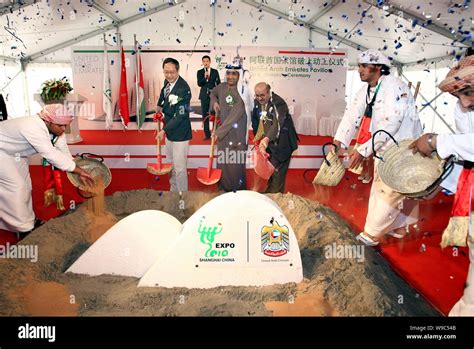 From Second Left Huang Jianzhi Deputy Director General Of The Bureau Of Shanghai World Expo