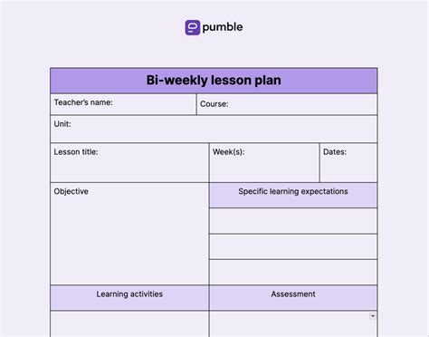 Learning Plan Sample Template Template Samples