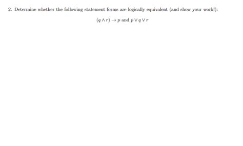 Answered 2 Determine Whether The Following Bartleby