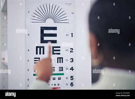 Eye Care Medical And Chart For A Vision Test For Prescription Lens