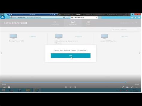 Citrix VDI Can T Start Desktop Error Sebae Videos