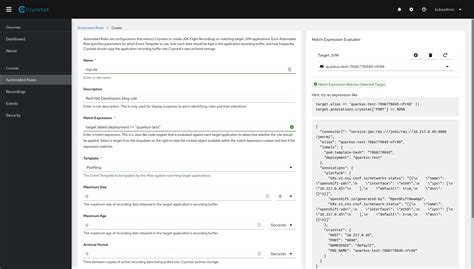 how to build automated jfr rules with cryostat 2 1 s new ui red hat