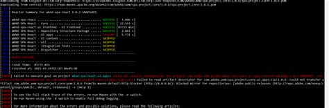 Spa Project Build Issue Adobe Experience League Community 581888