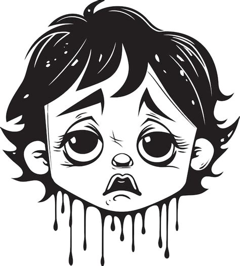 Tearful Todd Cartoon Little Boy Logo Design Sobbing Sam Sad Little Boy