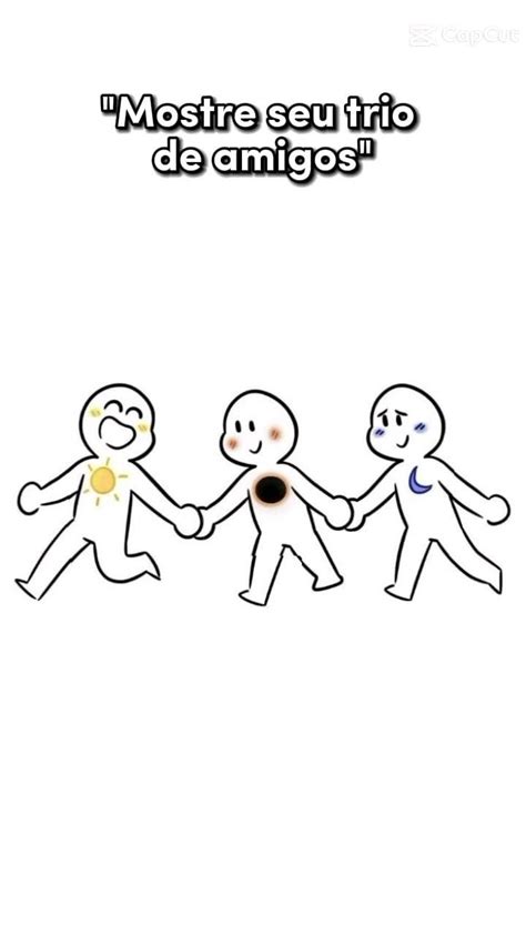 Mostre Seu Trio De Amigos Trio De Amigas Caderno De Personagem