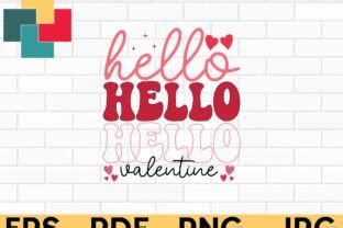 Hello Valentine Png Design Graphic By CreativeProSVG Creative Fabrica