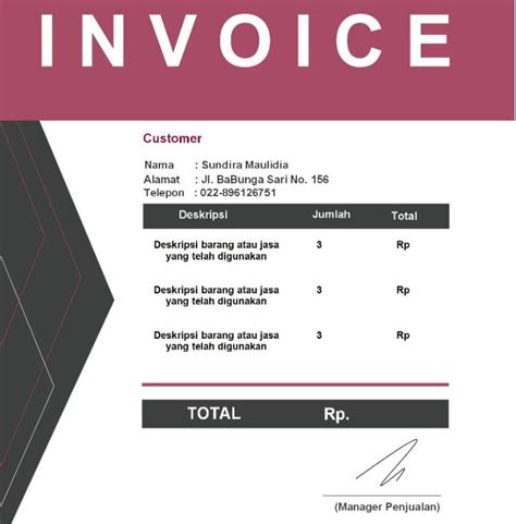 Excel Invoice Template With Database