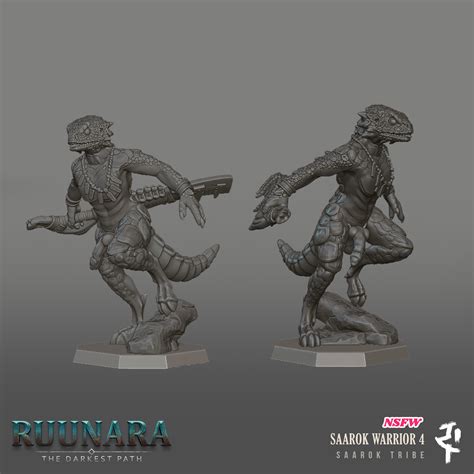 🦎 Nsfw Saarok Warrior Team・ 3d File For 3d Printing・cults