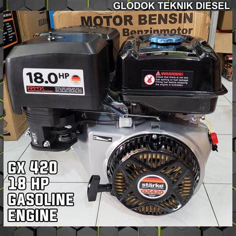 Jual Mesin Penggerak Bensin 18 HP GX 420 Motor Gasoline Engine GX420 ORIGINAL TERBAIK Shopee