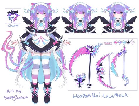 💎sleepybunsu 👻💜 Vtubershapeshifter On Twitter 💙🌸 Magical Girl
