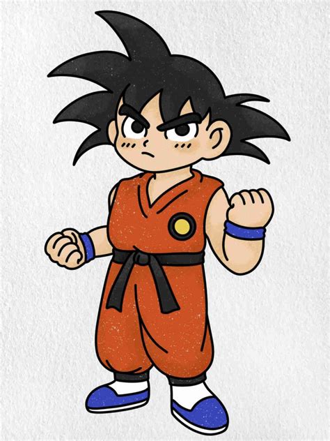 How To Draw Goku Helloartsy