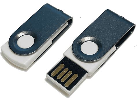 USB GERMANY ® MINI-SWIVEL USB-Stick (Weiß-Graumetall, 128 GB) | MediaMarkt