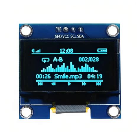 Display Oled 096 128x64 I2c 4pin Ssd1306 Azul Tresd Print Tech