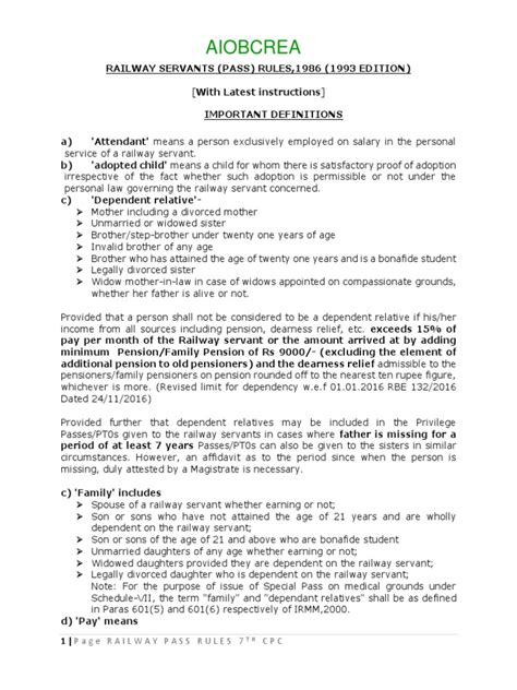 Pass Rules With Latest Instructions Pdf Pension