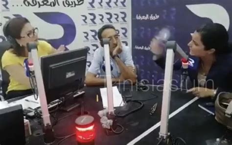 بالفيديو الفة الحامدي رئيسة حزب الجمهورية الثالثة تنفعل و تغادر استوديو