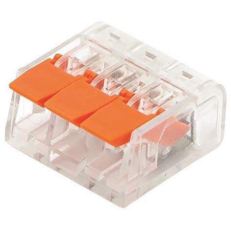 Cleme Terminale Rapide 3 Poli 020 4mm 32a 400v Orange Pentru Conexiuni