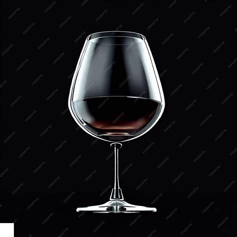Premium Vector Beatiful Portrait Of A Colourful Wine Glass Ai Vector