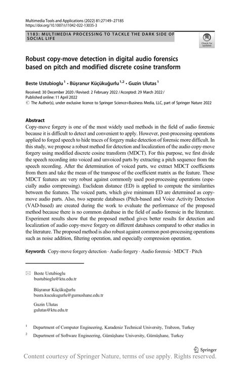 Robust Copy Move Detection In Digital Audio Forensics Based On Pitch
