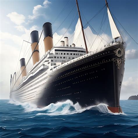 Premium AI Image Titanic Ship AI
