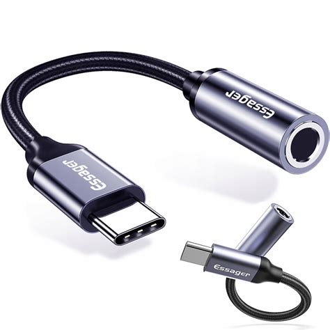 Adapter Aux Audio Usb C Typ C Przejściówka Do Słuchawek Słuchawki 35mm