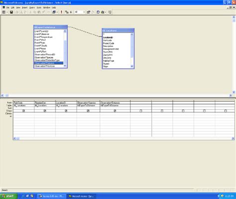 3 creating a query in design view for export to distance 5 0 4 link