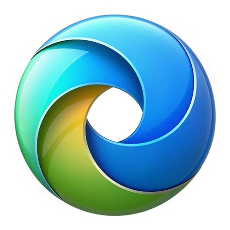 Premium Photo Microsoft Edge Chromium Browser Brand New Logo On White