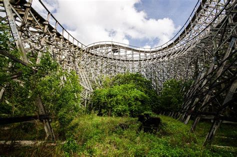 The Currently Abandoned Dania Beach Hurricane Roller Coaster Dania