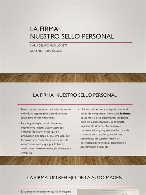 La Firma En Grafología Pdf Sicología