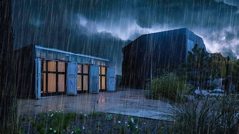 Goodbye Stress To Sleep Instantly With Heavy Rain And Thunder Beautiful