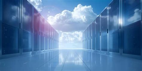 Premium Photo Visuals Of Cloud Infrastructure Demonstrating The Integration Of Servers Storage