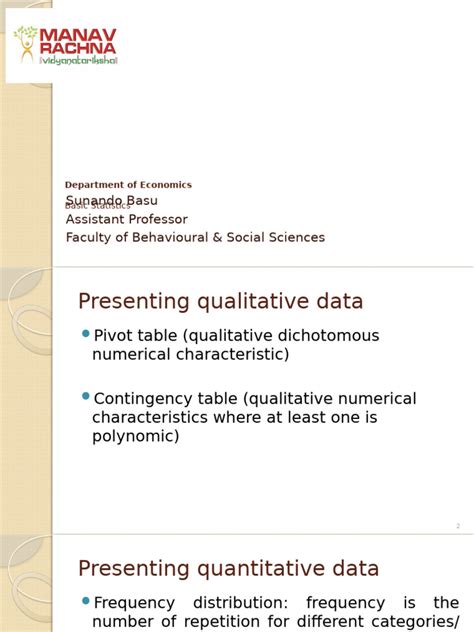 3 Presenting Data Frequency Table Pdf