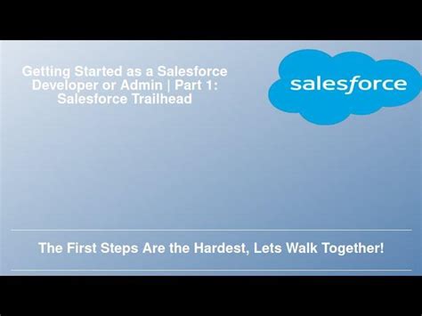 Getting Started As A Salesforce Developer Or Admin Part 1 Salesforce… David Kope