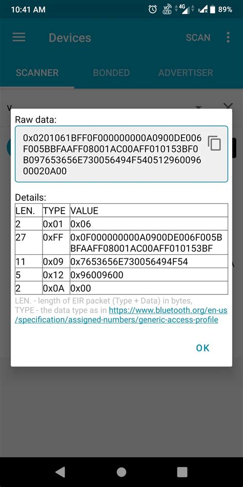 How To Get Scan Response Data Nordic Q A Nordic Devzone Nordic