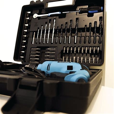 Taladro Percutor 710w 13mm Gamma Con Maletin 57 Accesorios Vagolnet