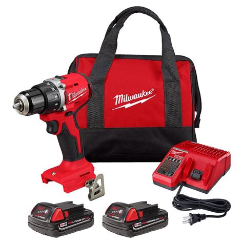 Milwaukee M18 18V Lithium Ion Brushless Cordless 1 2 In Compact Drill