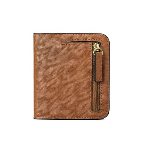 Womens Rfid Small Bifold Leather Wallet Ladies Mini Zipper Coin Purse