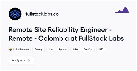 Himalayas On Linkedin Remote Site Reliability Engineer Remote Colombia Job At Fullstack Labs